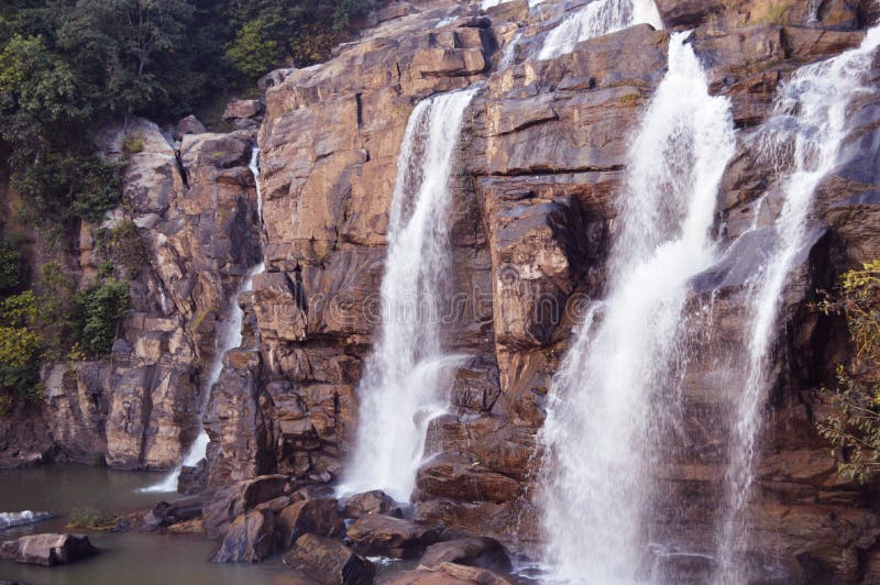 Beautiful Huge Jonha Waterfall of Ranchi ,india Stock Photo - Image of ...