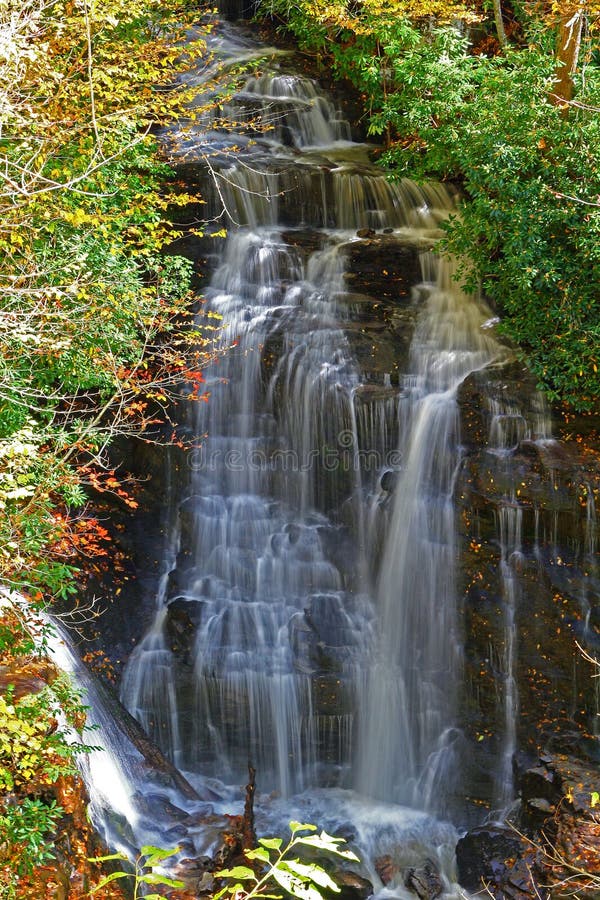 Beautiful Cascading Waterfall Stock Image - Image of mountain, cascade ...