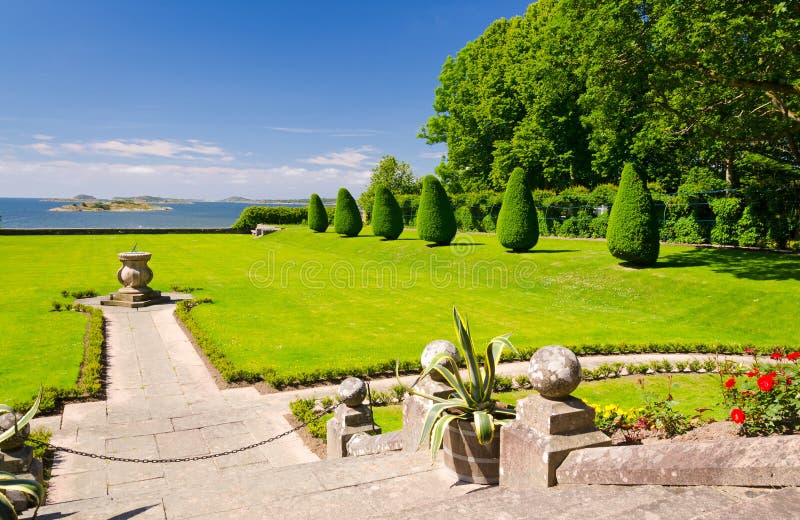 Beautiful castle gardens stock photo. Image of halland - 29315812