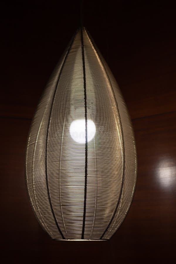 A Beautiful Ceiling Light Hanging from Roof, with the Bulb Inside ...