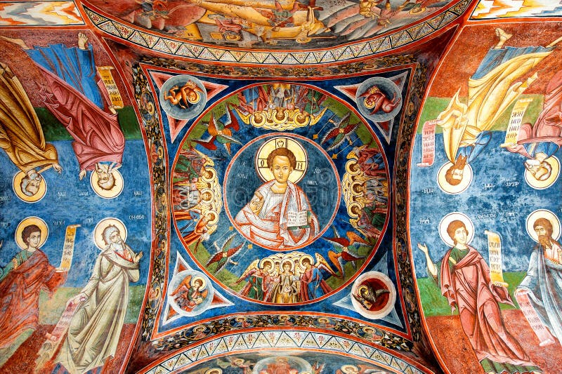 Beautiful Ceiling of a Orthodox Church Editorial Image - Image of ...
