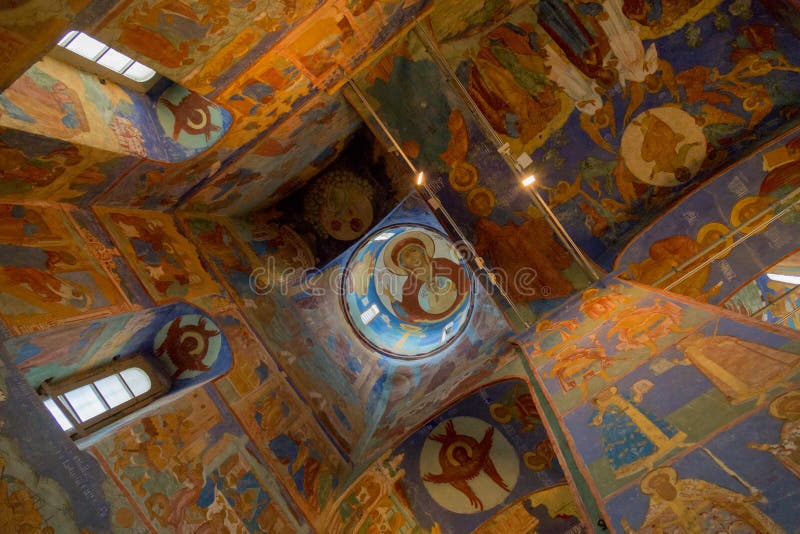 A Ceiling in an Orthodox Church in Tremont, Cleveland Stock Photo ...