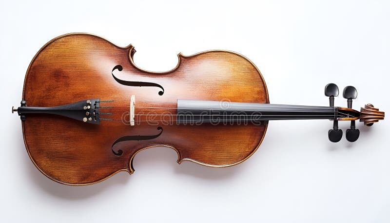 Beautiful Cello Isolated on White. Classical Musical Instrument Stock ...