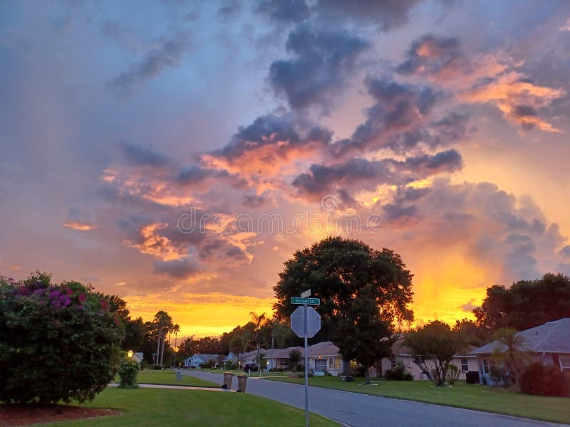 Beautiful Central Florida Sky and Clouds Stock Photo - Image of clouds ...
