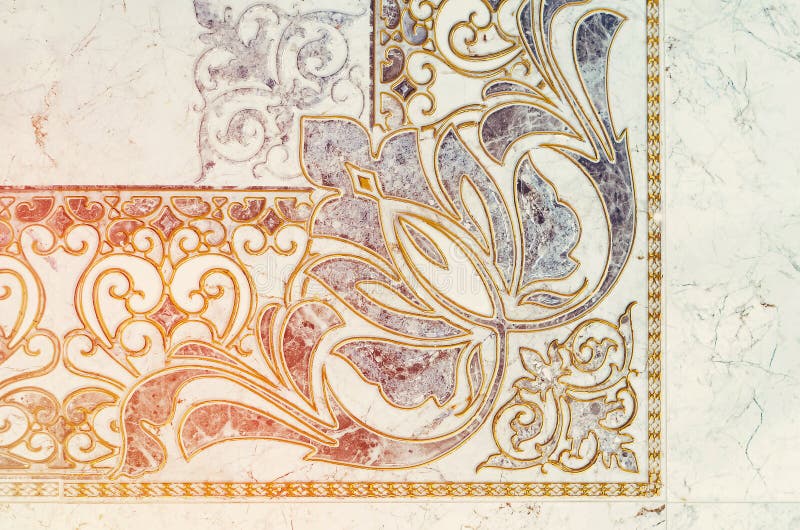 Beautiful Ceramic Tile with a Pattern for Flooring in the Apartment ...