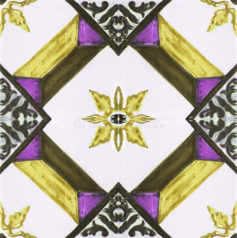 Beautiful Ceramic Tiles Patterns Handcraft from Thailand in the Stock ...