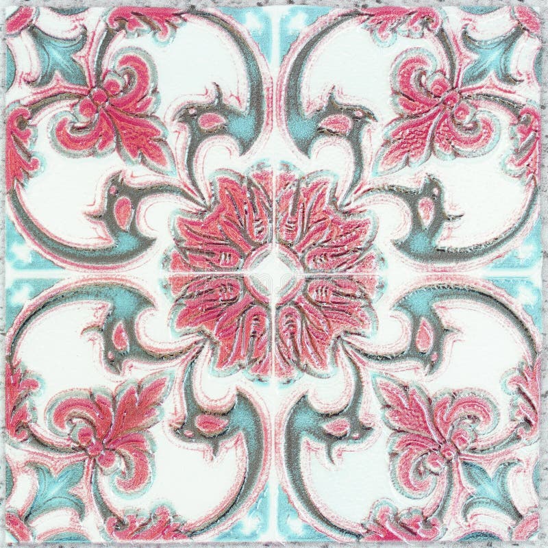 Beautiful ceramic tiles stock photo. Image of tiles, floral - 22624912