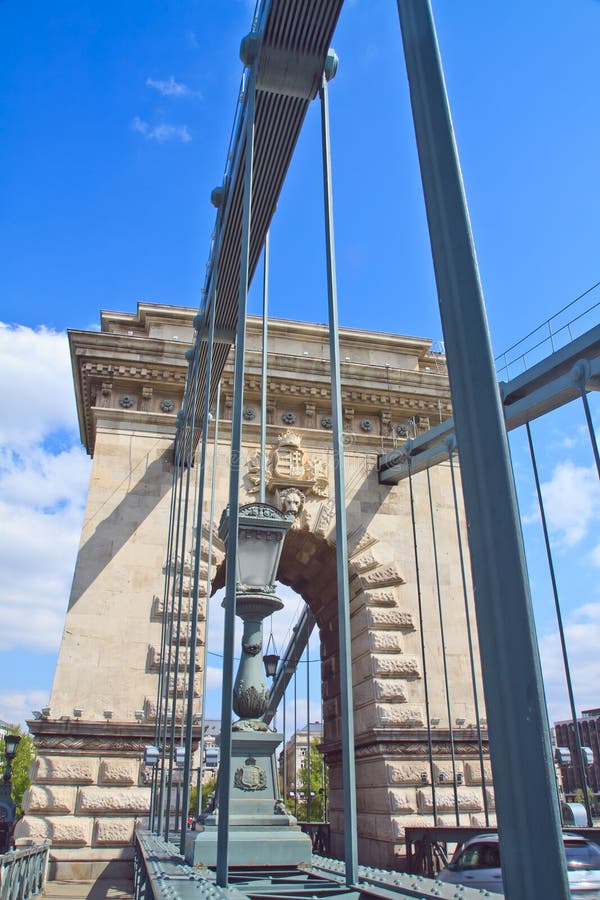 Beautiful Chain Bridge stock image. Image of architecture - 24831651