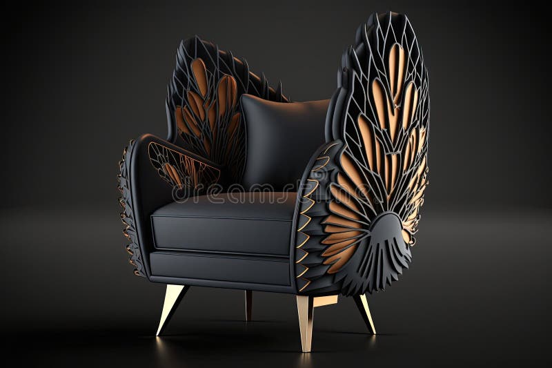 Beautiful Chair Design, Generative Ai Stock Illustration - Illustration ...