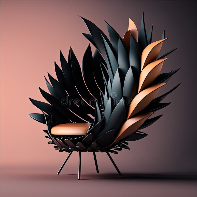Beautiful Chair Design, Generative Ai Stock Illustration - Illustration ...