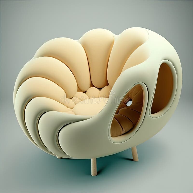 Beautiful Chair Design, Generative Ai Stock Illustration - Illustration ...
