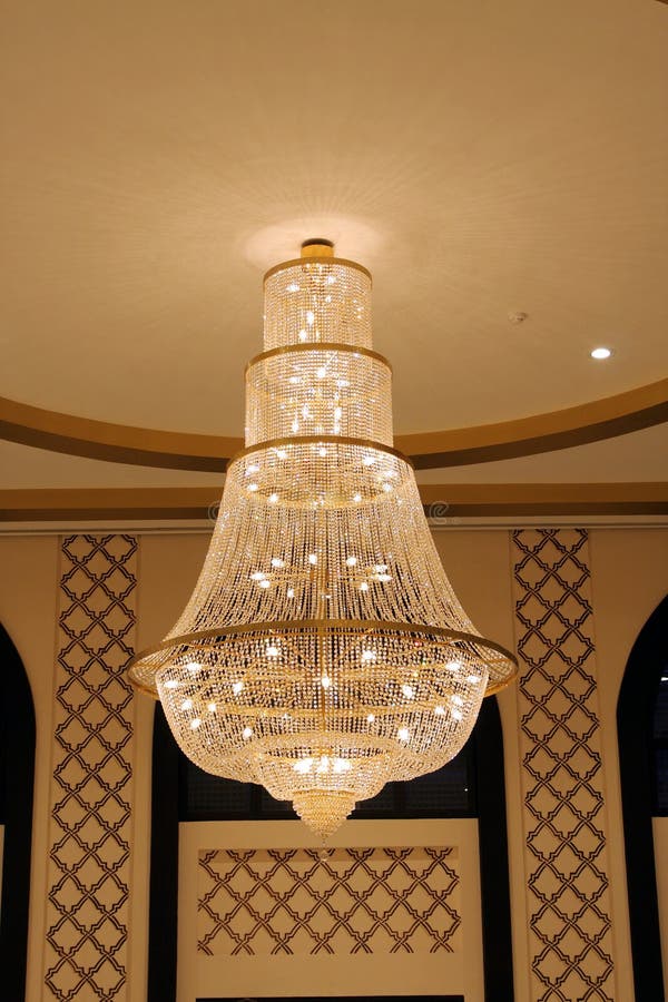 A Beautiful Chandelier Light Stock Image - Image of crystal, glow: 26496611