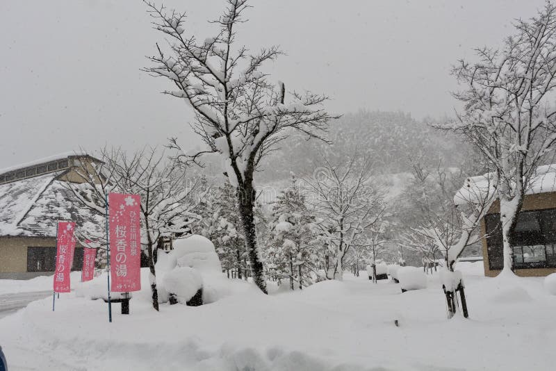 Nagoya snow scene editorial photography. Image of scene - 192137602