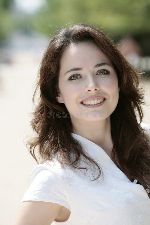 Beautiful charming woman stock image. Image of eyes, charming - 4669979