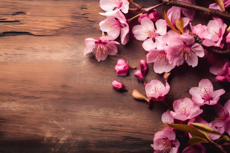 Beautiful Cherry Blossom Sakura. Neural Network AI Generated Stock ...