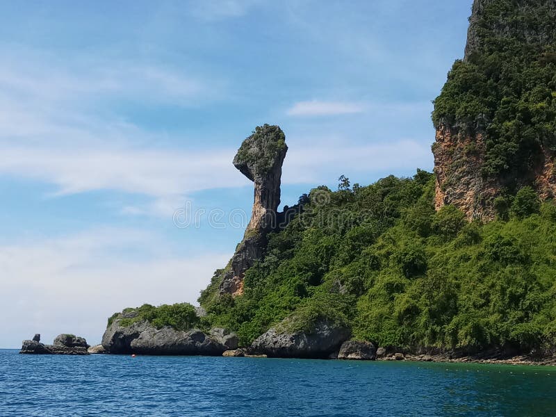 Beautiful Chicken Island of Thailand Stock Image - Image of floral ...