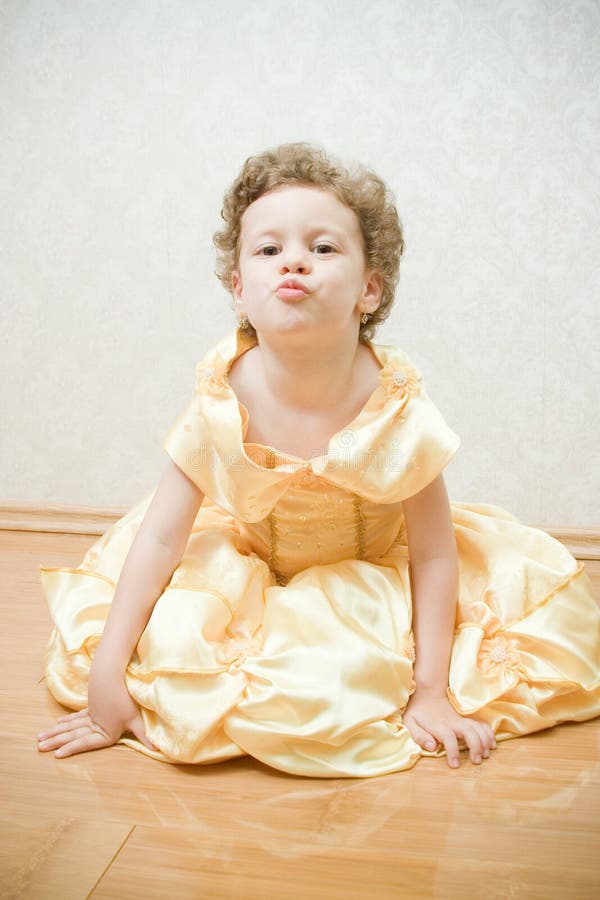 Beautiful child princess stock image. Image of wooden - 2599501