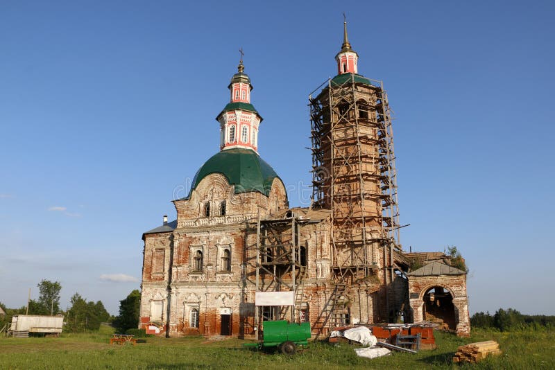 Beautiful Chirch and Blue Sky Stock Photo - Image of place, catholicism ...