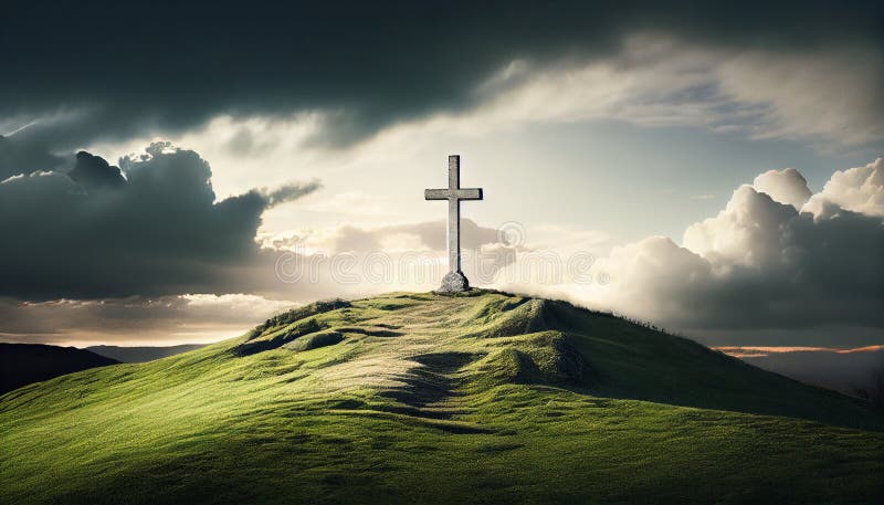 A Beautiful Christian Cross Illustration Stock Illustration ...