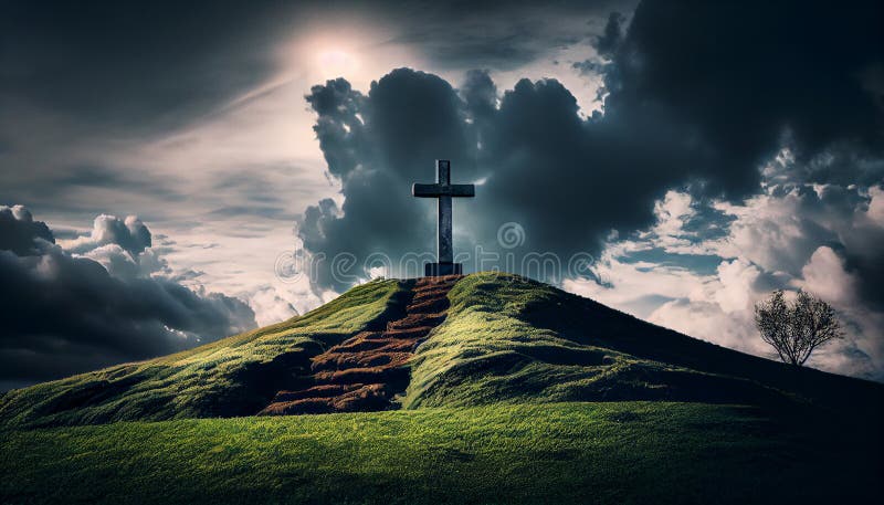 A Beautiful Christian Cross Illustration Stock Illustration ...