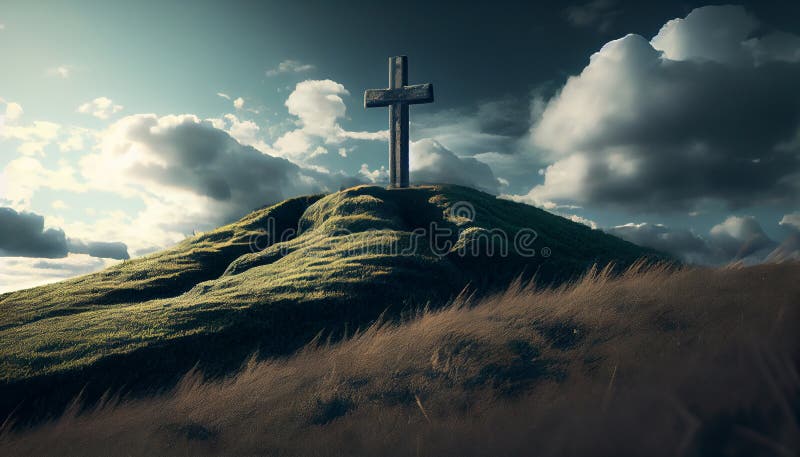 A Beautiful Christian Cross Illustration Stock Illustration ...