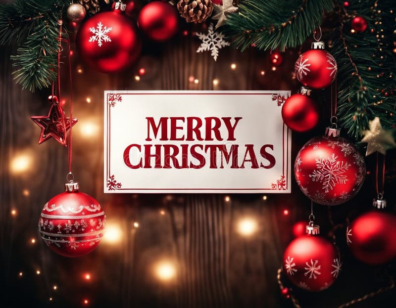 Beautiful Christmas card stock photo. Image of birthday - 293423222