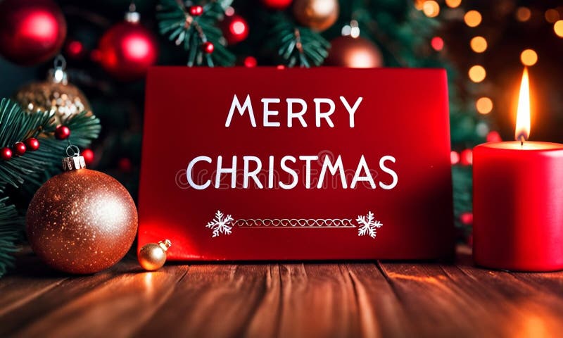 Beautiful Christmas card stock illustration. Illustration of color ...