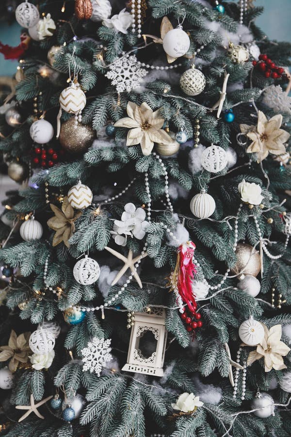 Beautiful Christmas Decorations Stock Photo - Image of gift, merry ...