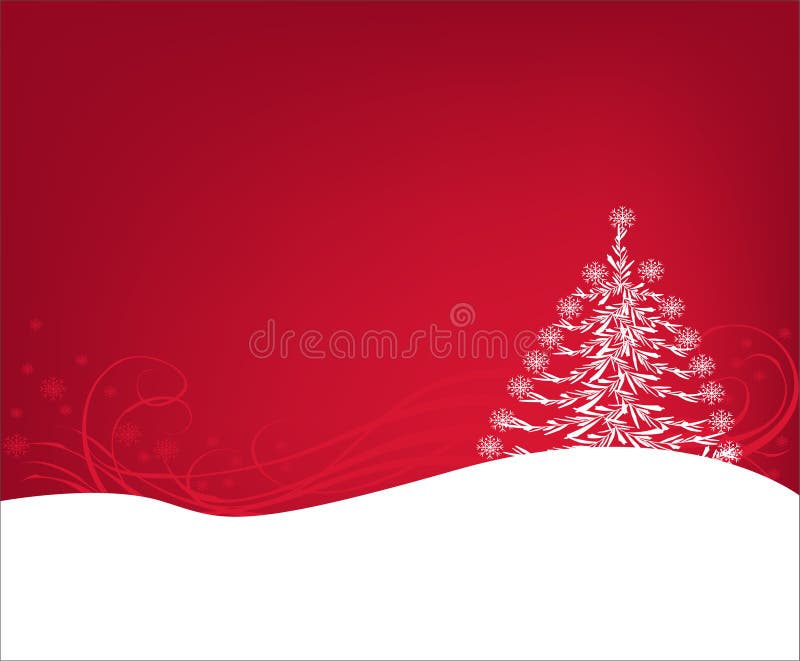 Beautiful Christmas Tree Backg Stock Illustration - Illustration of ...