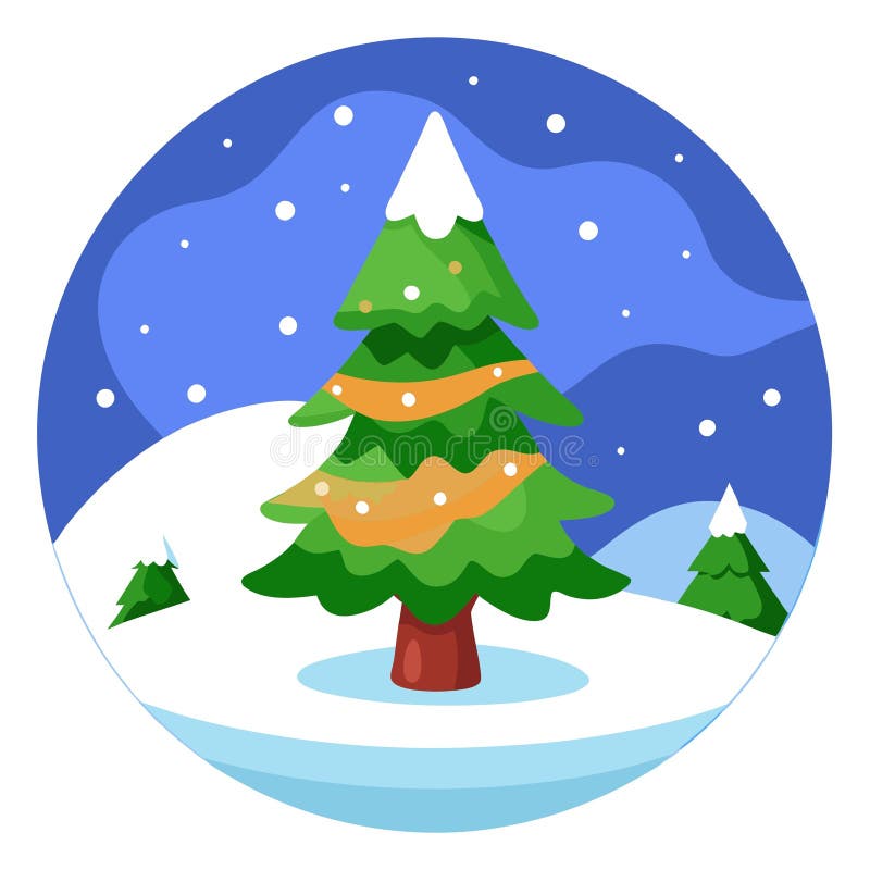 Beautiful Christmas Winter Snow Happy Scene Christmas Winter Snow Tree ...