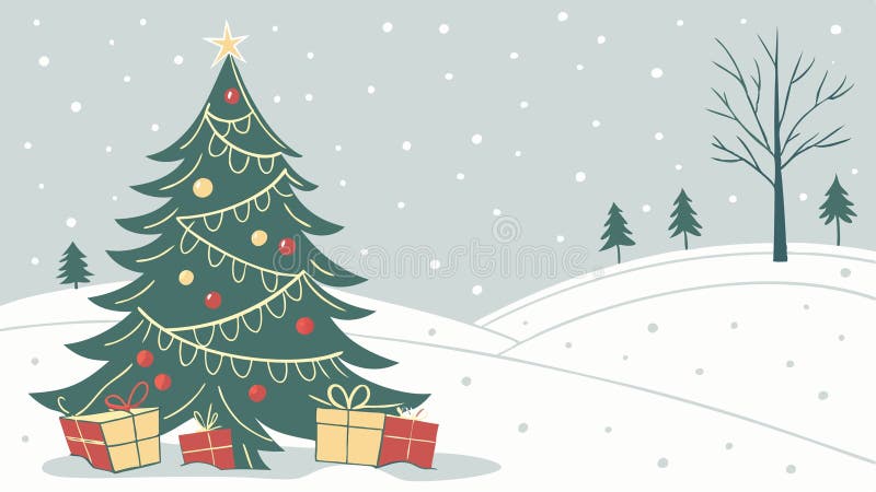 Beautiful Christmas Winter Snow Happy Scene Christmas Winter Snow Tree ...