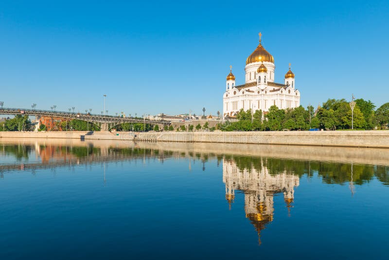 Cathedral of Christ the Savior in Moscow Stock Image - Image of cities ...