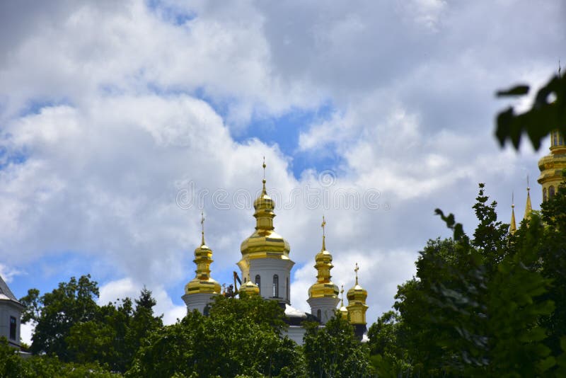 Beautiful Church of a Dome Cross Stock Image - Image of kupola, summers ...