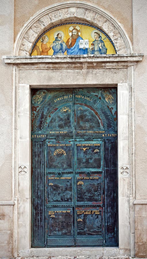 A beautiful church gate stock photo. Image of jesus, artistic - 17828294