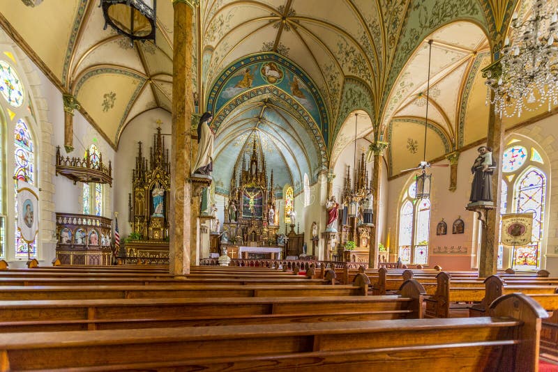 Beautiful church interior stock image. Image of colorful - 81707713