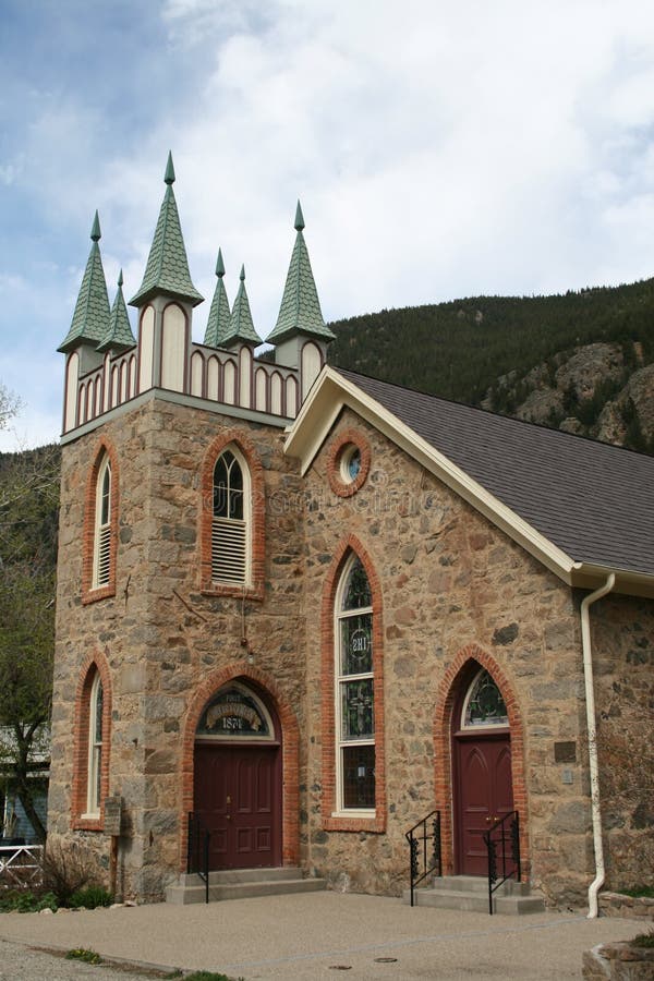 Beautiful Church in the Mountains Stock Photo - Image of arcs, peaceful ...