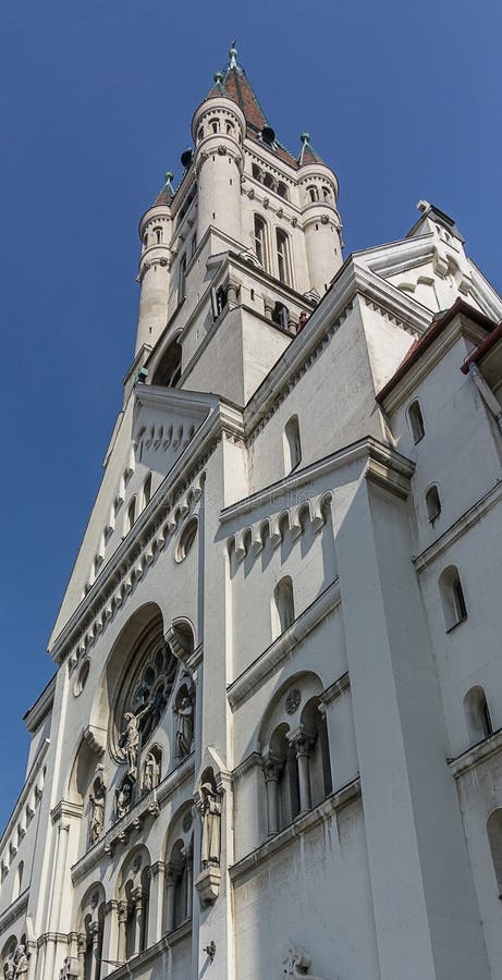 Beautiful church in Vienna stock photo. Image of fragment - 79610520