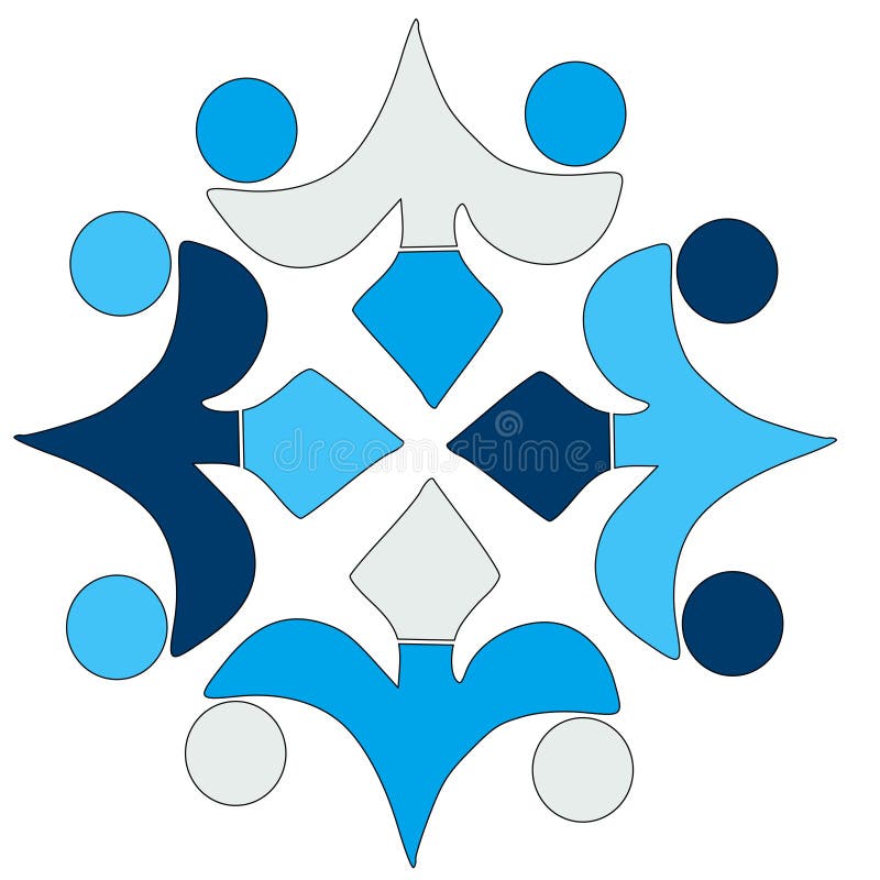 Beautiful Circle Design, Silhouette, Chrome Stock Illustration ...