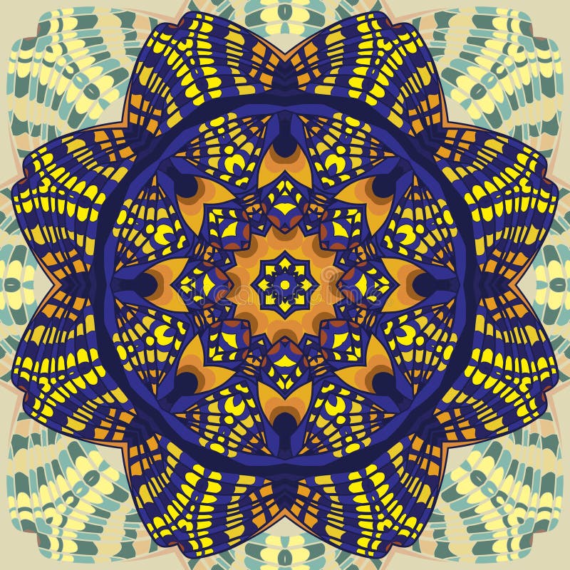 Beautiful Circular Background Mandala Stock Vector - Illustration of ...