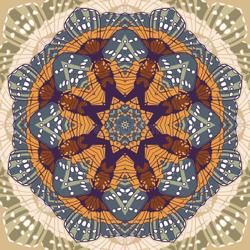 Beautiful Circular Background Mandala Stock Vector - Illustration of ...