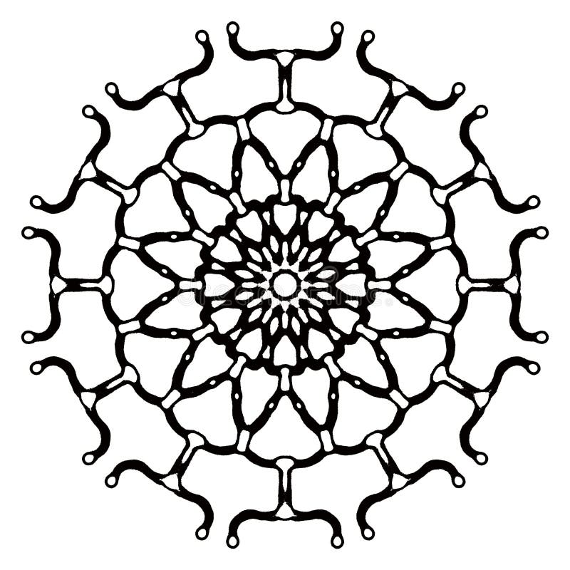 Beautiful Circular Pattern. Unusual Background Mandala. Stock Vector ...