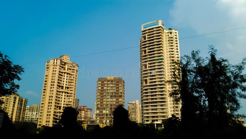 Beautiful City with Big Buildings Stock Image - Image of downtown ...