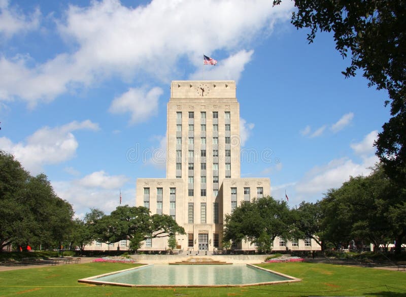 Houston City Hall stock image. Image of cityscape, houston - 8494449