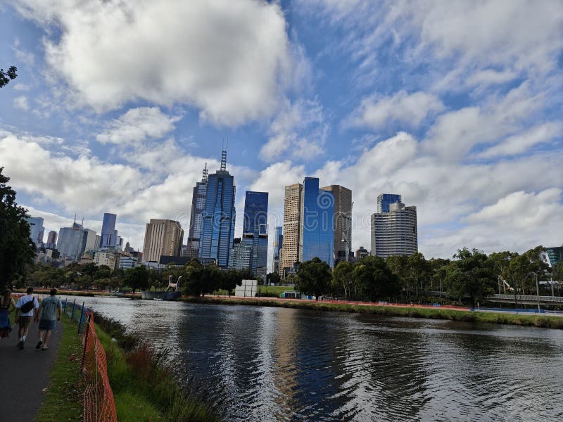 Beautiful City Landscape Melbourne Australia Editorial Image - Image of ...