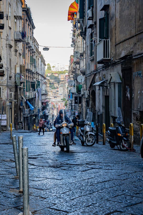The City of Naples from Above. Napoli. Italy. Vesuvius Volcano Behind ...