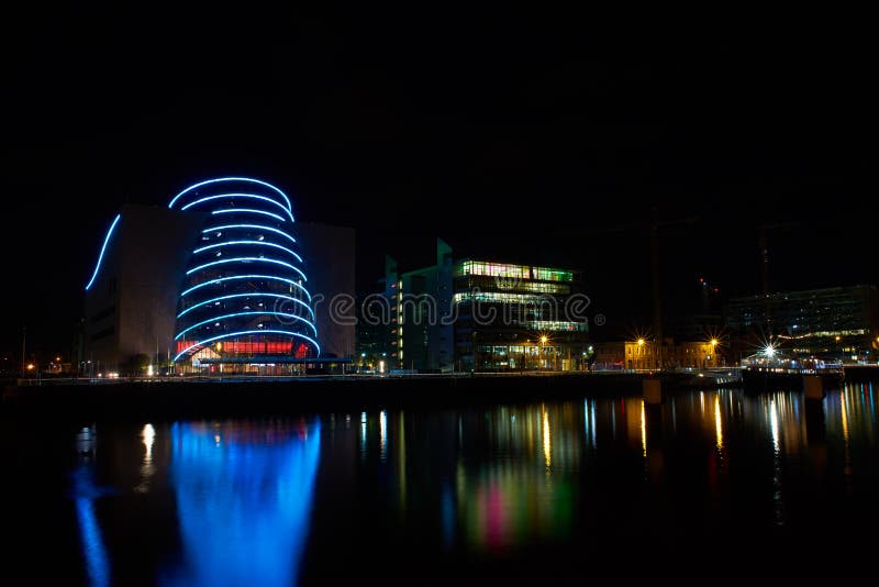 Beautiful City in the Night. Dublin, Ireland Editorial Image - Image of ...