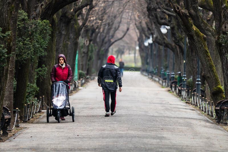 Beautiful City Park and People Having Fun in Bucharest, Romania, 2023 ...