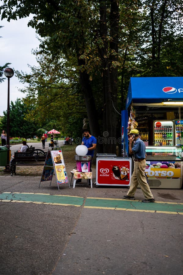 Beautiful City Park and People Having Fun in Bucharest, Romania, 2023 ...