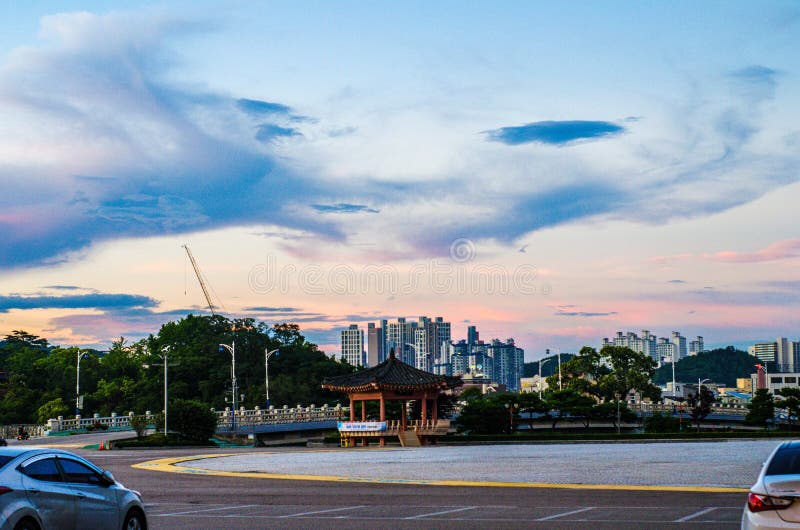 Beautiful City of Samcheok Cultural Center. Editorial Photography ...