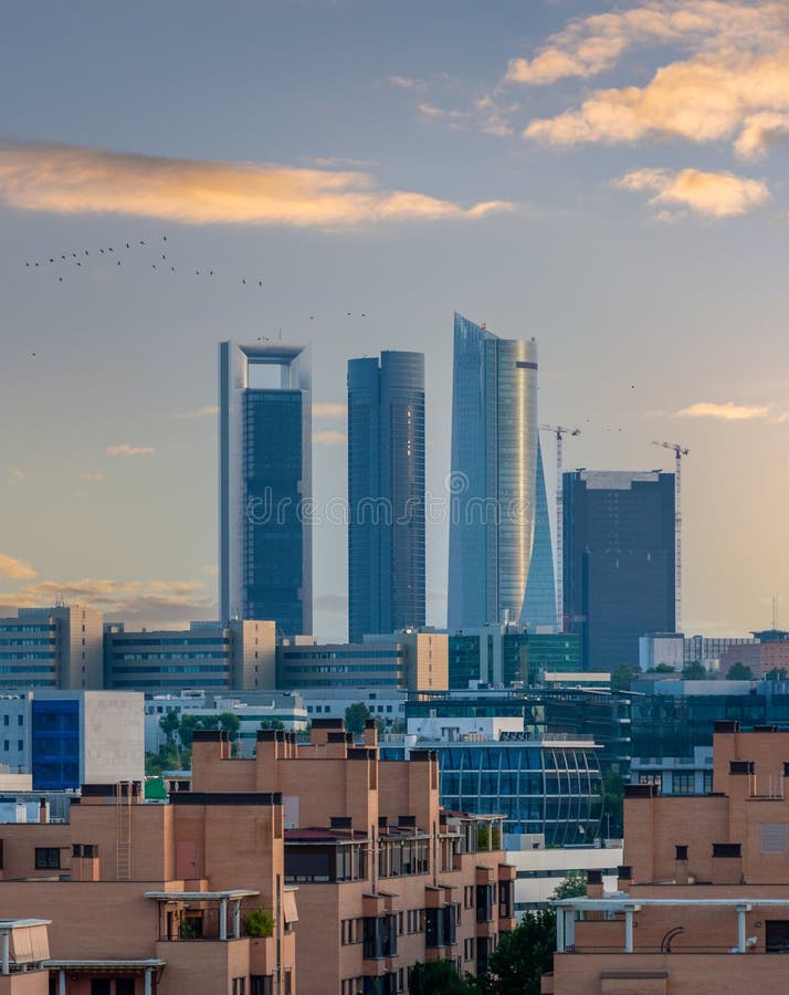 Beautiful City View with Modern Buildings Stock Image - Image of ...